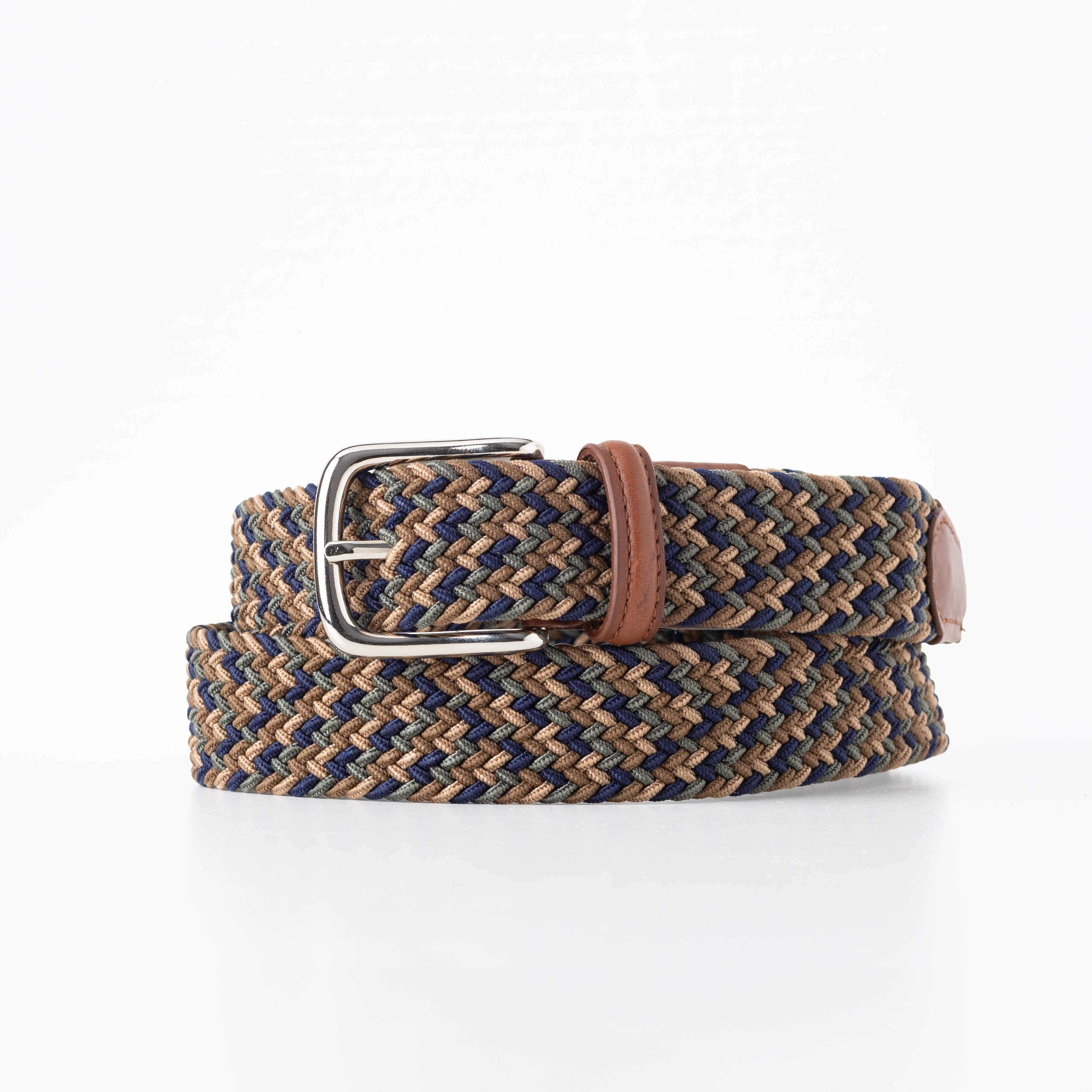 Multi-Color Stretch Braid Belt – PINE BARRONS